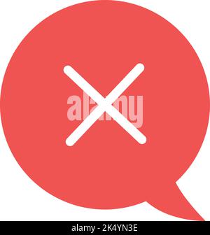 Comic speech bubble with cross and check mark icons. Vector bright ...