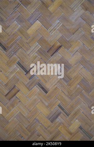Old bamboo weave texture pattern background Stock Photo - Alamy