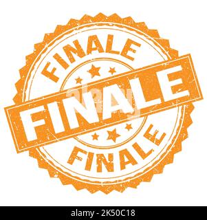 FINALE text written on orange rectangle stamp sign Stock Photo - Alamy