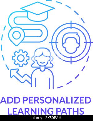 Personalized learning paths concept icon Stock Vector Image & Art - Alamy