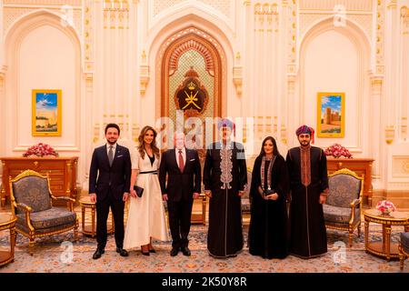 Muscat, Oman. 04th Oct, 2022. Queen Rania of Jordan at the Al Alam ...