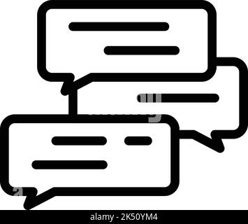 Speach election icon outline vector. Public oratory. Rhetoric debate ...