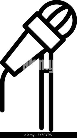 Speach election icon outline vector. Public oratory. Rhetoric debate ...