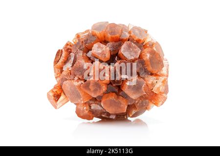 Raw White Aragonite Mineral Gem Stone on Wooden Background Stock Photo ...