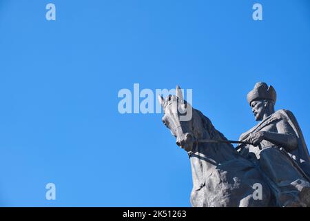 Bronze statue of horse in Astana, capital of Kazakhstan Stock Photo - Alamy