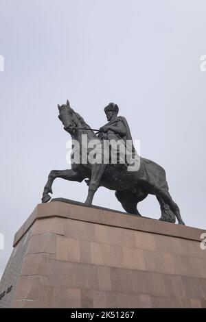 Bronze statue of horse in Astana, capital of Kazakhstan Stock Photo - Alamy