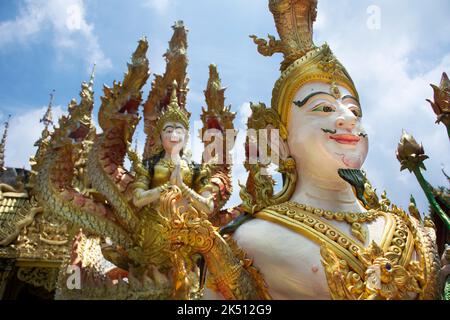 Tunnel gate naga cave statue for thai people travel visit respect ...