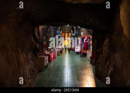 Tunnel gate naga cave statue for thai people travel visit respect ...