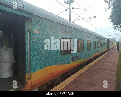 Humsafar Express standing at a platform. it is a fully premium service ...