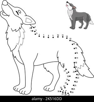 Wolf Animal Coloring Page for Kids Stock Vector Image & Art - Alamy