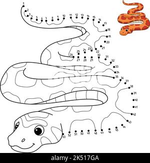 Corn Snake Animal Coloring Page for Kids Stock Vector Image & Art - Alamy