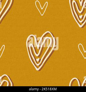 Gender neutral love heart seamless raster background. Simple purple ...