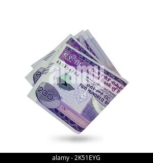 3D Stack of 200 Ethiopian birr notes isolated on white background Stock ...