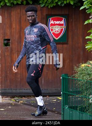 Arsenal's Bukayo Saka during a training session at the Sobha Realty ...
