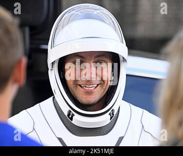 SpaceX NASA Crew-5 Pilot Josh Cassada speaks to family members after ...