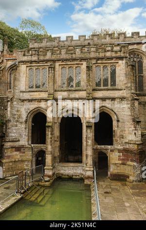 St Winefride's Well in the Welsh town of Holywell one of the oldest ...