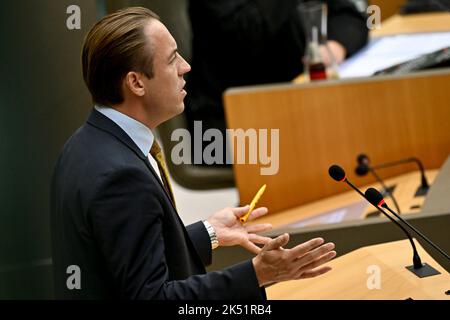Vlaams Belang's Sam Van Rooy pictured during a plenary session of the ...