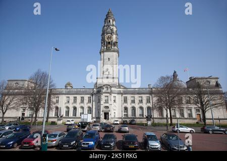 Views of Cardiff City Hall in Cardiff, Wales in the UK Stock Photo - Alamy