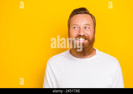 Photo of interested minded smiling cute blonde short hairstyle lady ...