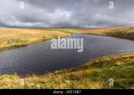 Pinkery Pond, or Pinkworthy Pond, the artificial lake at the head of ...