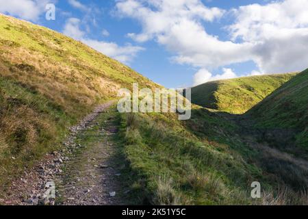 The Two Moors Way and Tarka Trail in the Hoaroak Water Valley between ...