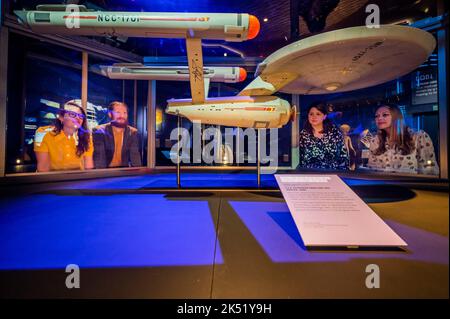 A model of the U.S.S. Enterprise from Star Trek in the Science Museum ...