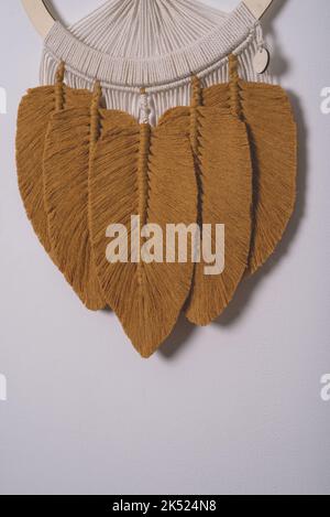 Tree of Life macrame handmade circle shape wall decoration white ...