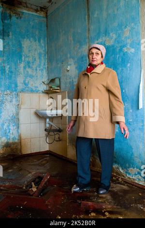Ukraine, Novvy Bykiv, on October 05, 2022. Mrs. Natalia Yermak ...