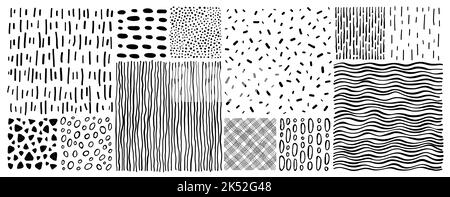 Different types of hatching, patterns vector Stock Vector Image & Art ...