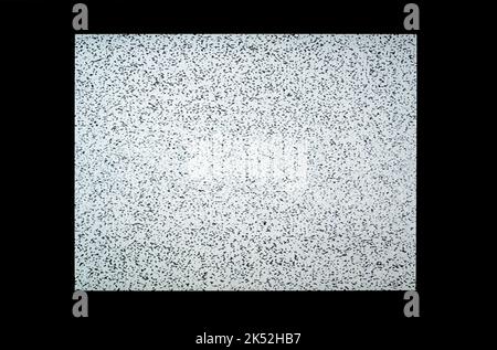 No signal to monitor,Static noise bad tv signal black and white Stock ...