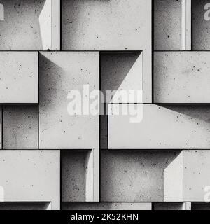 An infinitely repeatable seamless tile pattern of concrete in beige ...