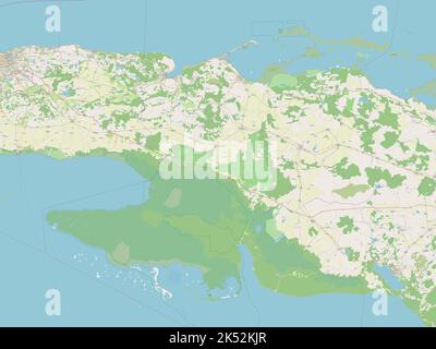Matanzas, province of Cuba. Open Street Map. Locations and names of ...