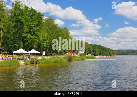 France, Ardennes, Les Mazures, the Vieilles Forges lake, Leisure Centre ...