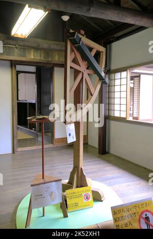 Quadrant displayed inside the Inou Tadataka's house Katori city Japan ...
