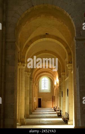 France, Manche, Cotentin Peninsula, Lessay, Sainte Trinite abbey church ...
