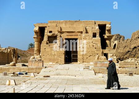Egypt, Upper Egypt, Nile Valley, Dendara temple dedied to Goddess ...