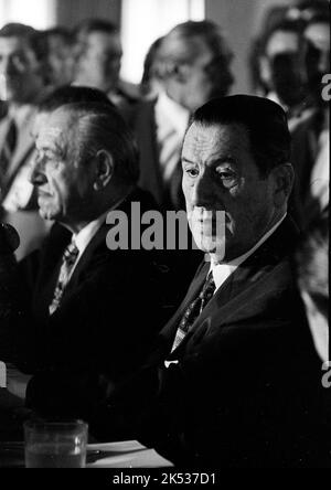 Juan Domingo Peron, Argentine politicial, returns to Argentina after 18 ...