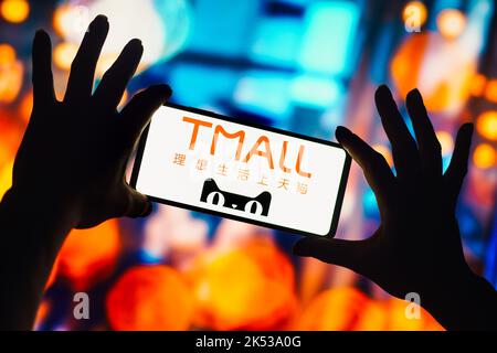 Brazil. 05th Oct, 2022. In this photo illustration, the European Space ...