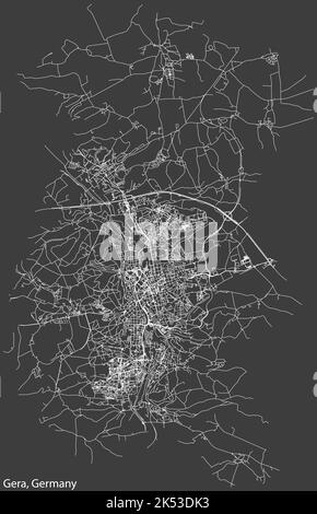 Street roads map of GERA, GERMANY Stock Vector Image & Art - Alamy