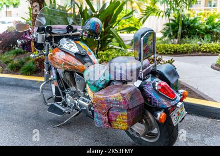 Motorcycle with Christian messages, Florida, USA Stock Photo - Alamy