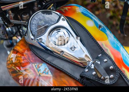 Motorcycle with Christian messages, Florida, USA Stock Photo - Alamy