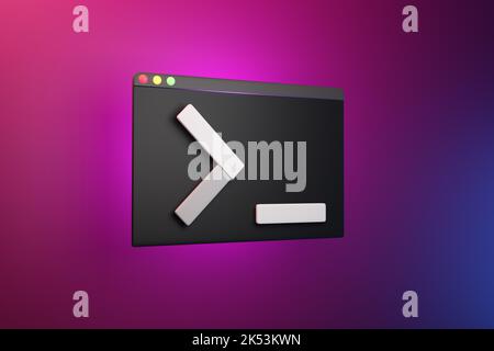 command line interface cli programming language concept with laptop and ...