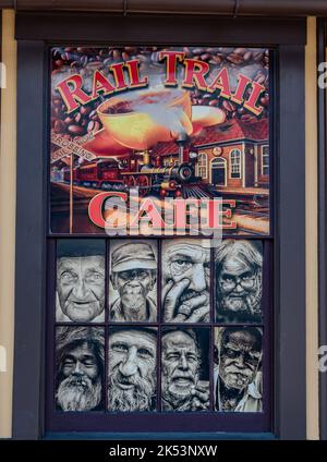 New Freedom Rail Trail Cafe, York County, Pennsylvania, USA Stock Photo ...