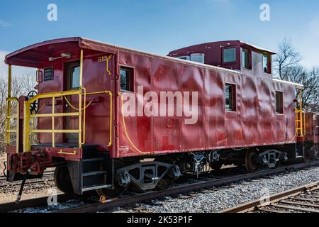 Pennsylvania Railroad Caboose, New Freedom Train Station, Pennsylvania ...