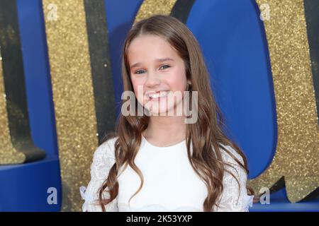 Alisha Weir attends the World Premiere of Roald Dahl’s Matilda The ...