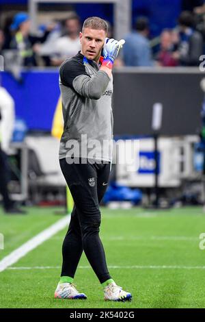 Marc-Andre ter Stegen of Barcelona - Manchester City v Barcelona, UEFA ...