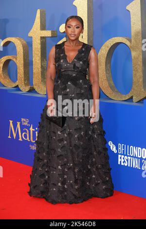 Nana Mensah attends the World Premiere of Roald Dahl’s Matilda The ...