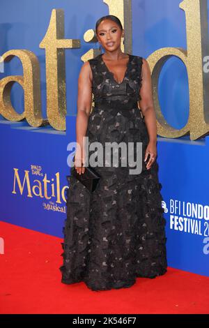 Nana Mensah attends the World Premiere of Roald Dahl’s Matilda The ...