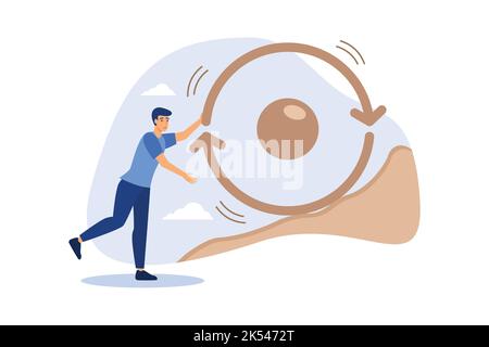 Professional development strategy loop concept icon Stock Vector Image ...