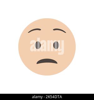 Frowning face. Megafrown, disappointment. Vector illustration. smiling ...